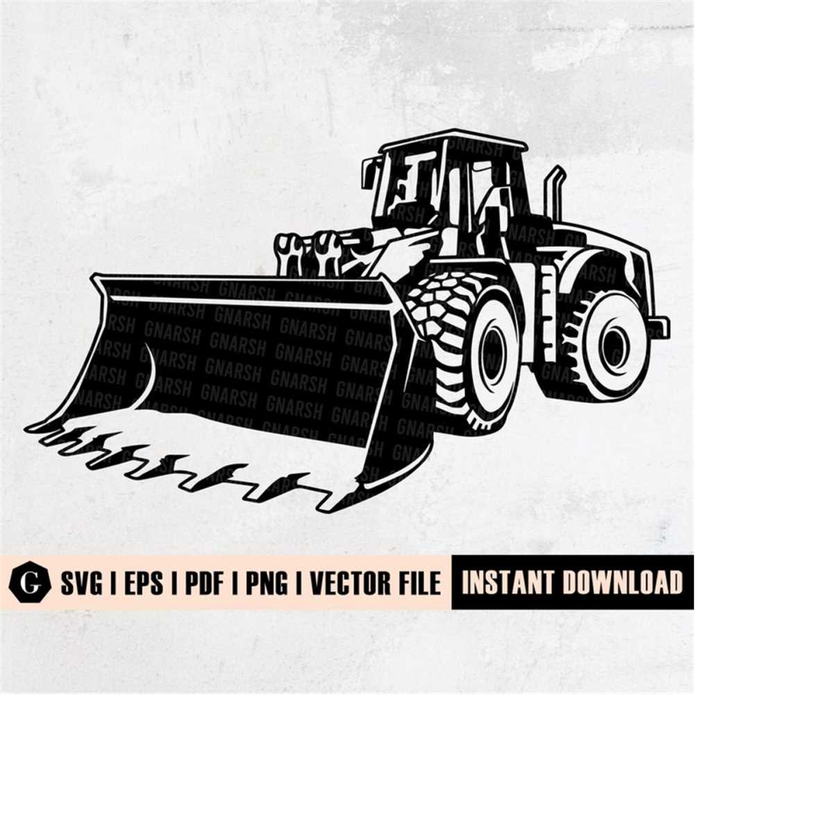 Bulldozer Svg File | Construction Truck Svg | Heavy Equipmen | Inspire ...