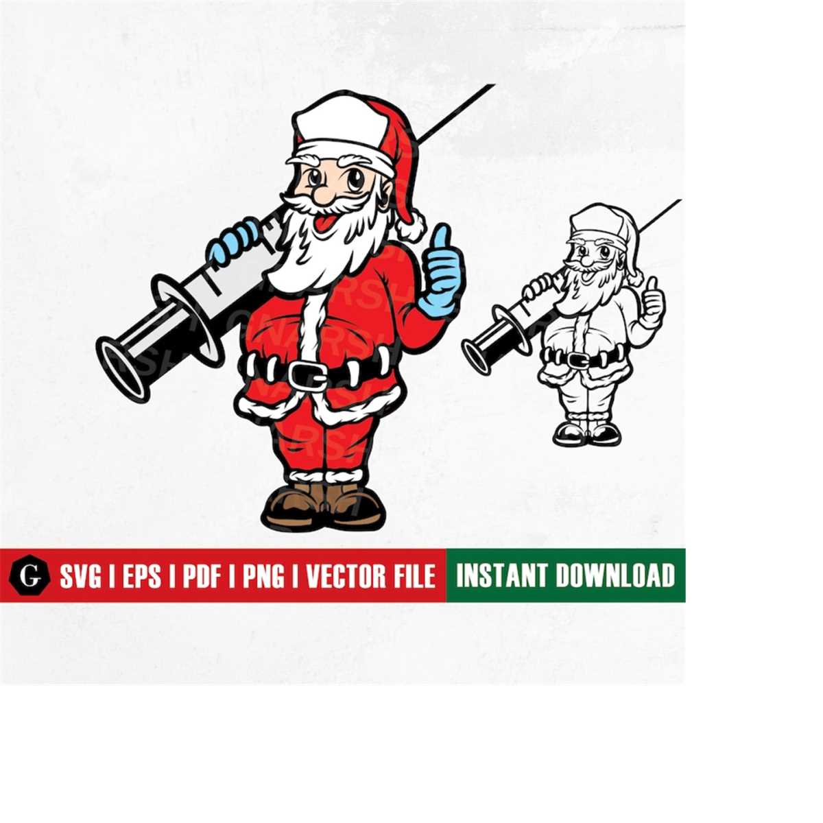 Nurse Santa Claus Svg File | Santa Claus Svg | Santa Nurse S | Inspire ...