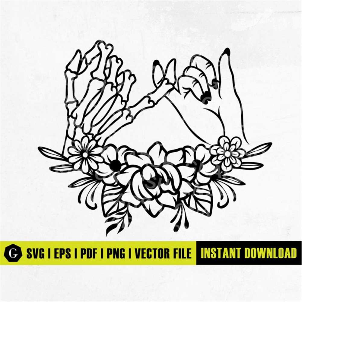 Best Friend Shirt Svg | Bestie Svg | Floral Hand Svg | Skele | Inspire ...