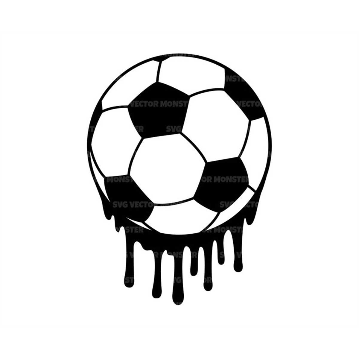 Dripping Soccer Ball Svg, Football Svg, Soccer Paint Drops, - Inspire ...