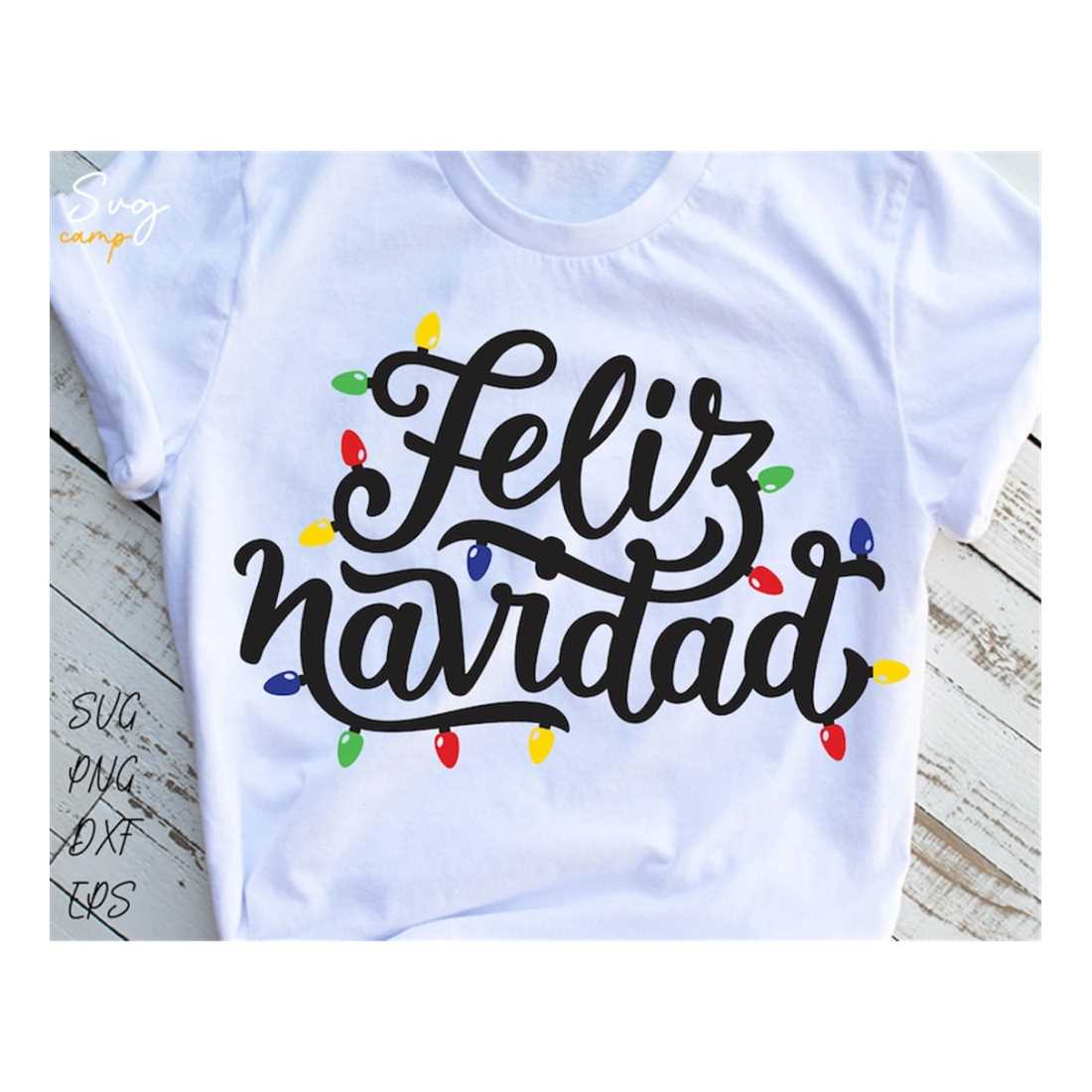 Feliz Navidad Svg, Spanish Christmas Svg, Christmas Lights S - Inspire ...