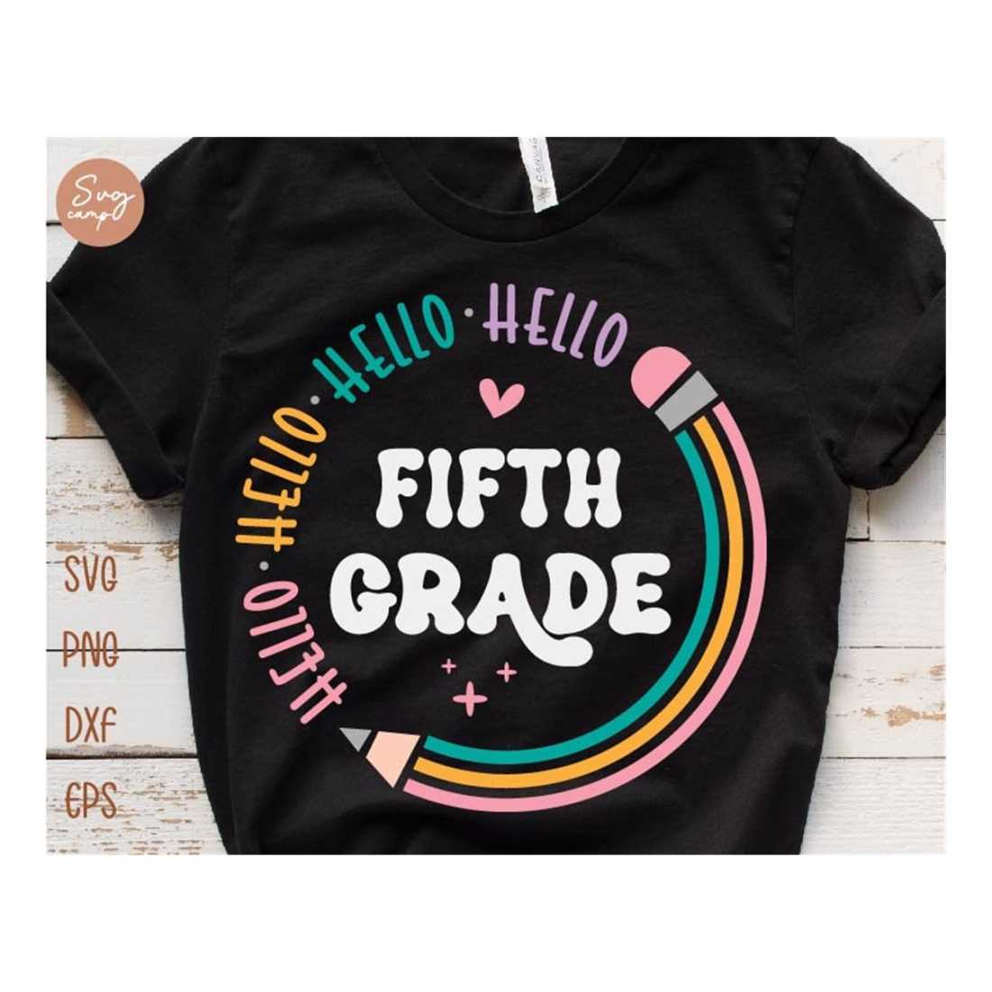 Hello Fifth Grade Svg, First day of School Svg, Hello 5th Gr | Inspire ...