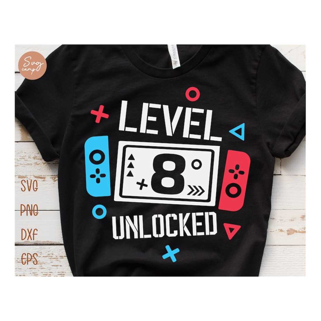 Level 8 Unlocked Birthday Svg, 8th Birthday Boy Gamer Svg, 8 | Inspire ...
