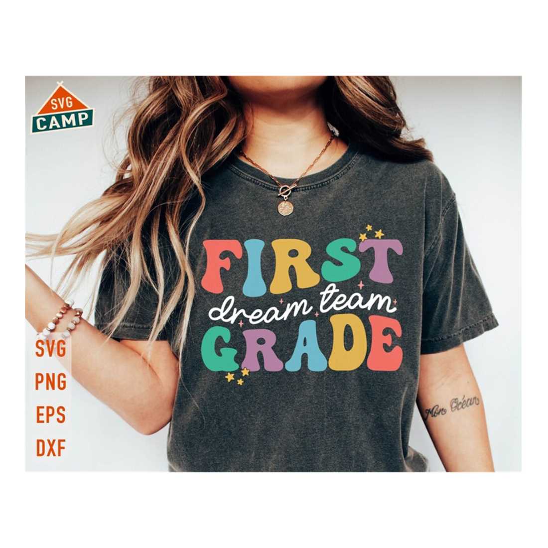 First Grade Dream Team svg, 1st Grade svg, First day of Scho | Inspire ...