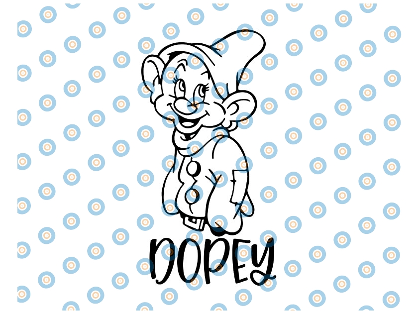 Dwarf Dopey svg, png, dxf, Star wars svg, Cartoon svg, Disne - Inspire ...