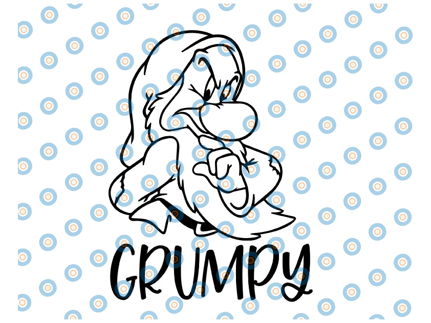 Dwarf Grumpy svg, png, dxf, Star wars svg, Cartoon svg, Disn | Inspire ...
