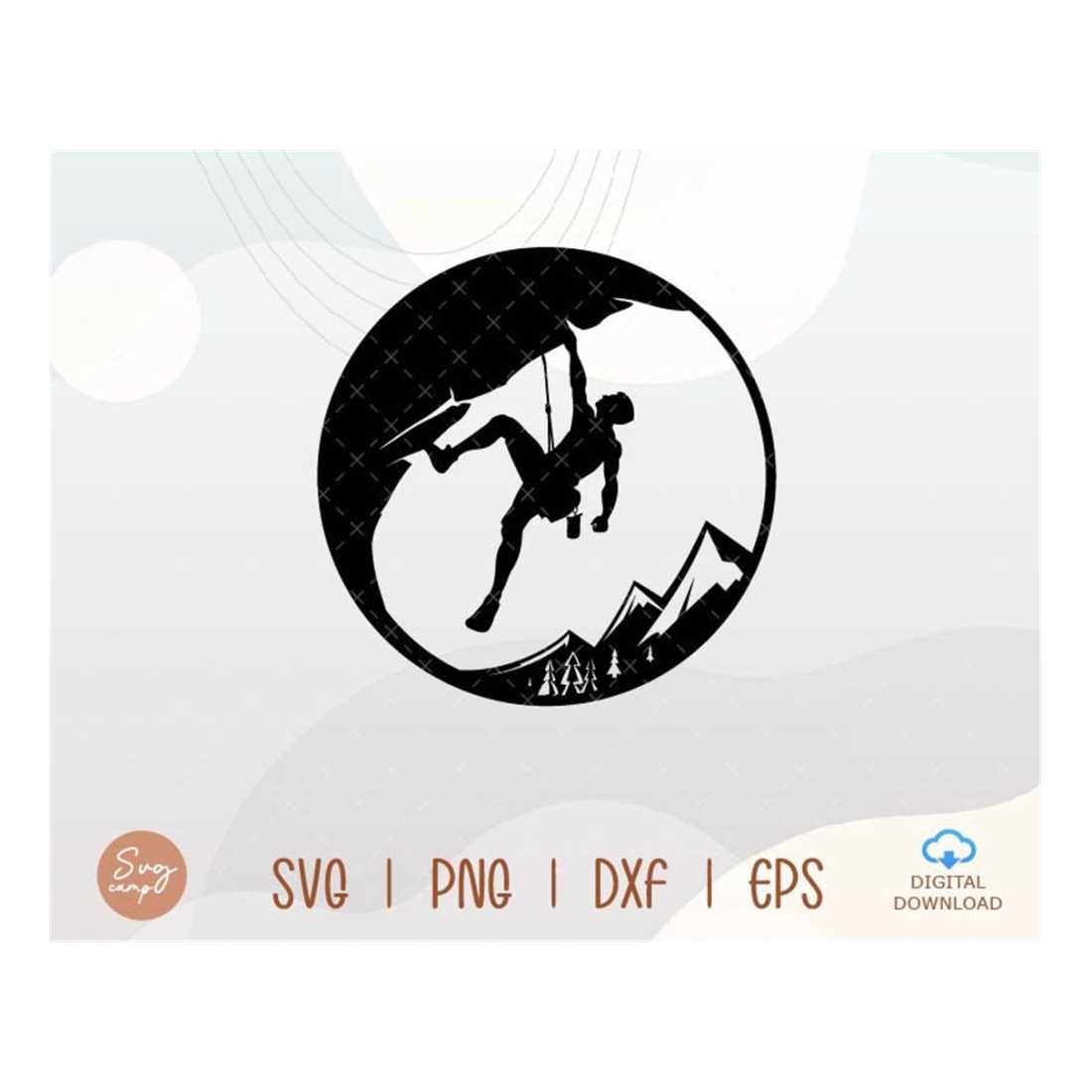 Climbing Man Svg, Mountain Climbing Svg, Rock Climber Svg, R - Inspire ...