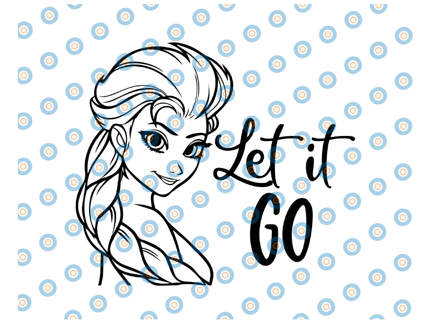 Frozen Elsa Let It Go Disney SVG Clipart Cricut Silhouette C - Inspire ...