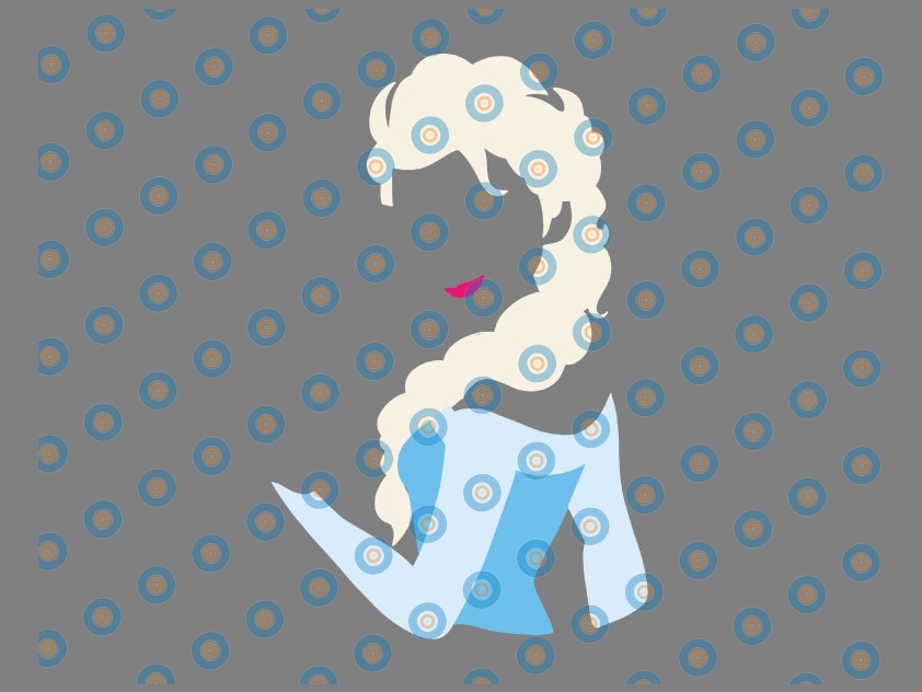 Elsa silhouette colour svg, dxf, png, Frozen svg, Disney cri | Inspire ...