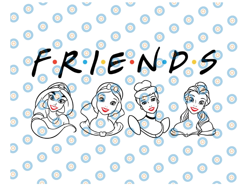 Princess Friends SVG, Disney Princess Friends, Princess Frie - Inspire ...