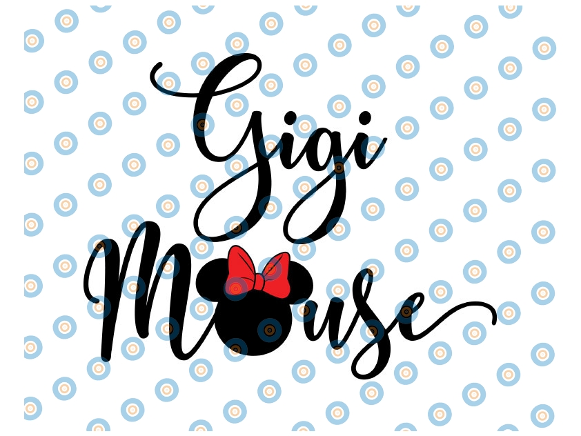 Gigi Mouse svg, Grandma Mouse svg, Minnie Mouse SVG Instant | Inspire ...