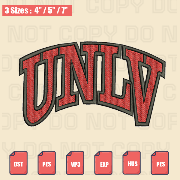 UNLV Rebels Embroidery Designs, NCAA Logo Embroidery Files, | Inspire ...
