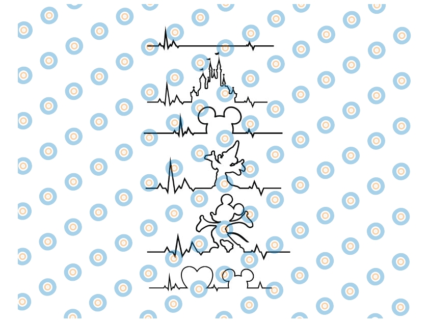 Mickey Mouse heartbeat SVG, Disney Mickey Mouse heartbeat cr - Inspire ...