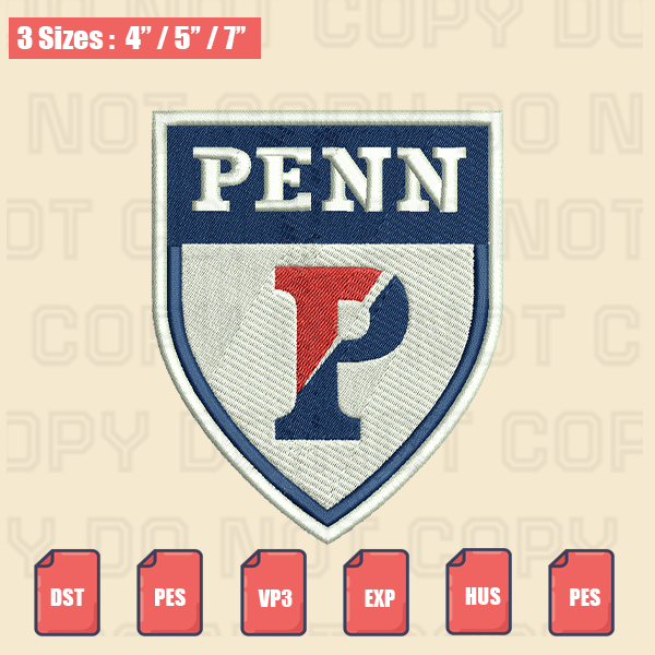 Penn Quakers Embroidery Designs, NCAA Logo Embroidery Files, | Inspire ...