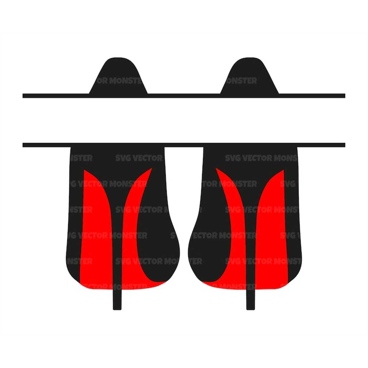 High Heels Monogram Svg, Red Bottom Heels Svg, Stiletto Svg, | Inspire ...