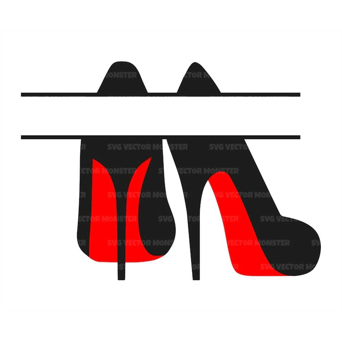 High Heels Monogram Svg, Red Bottom Heels Svg, Stiletto Svg, | Inspire ...