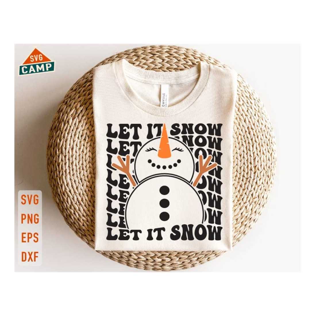 Let it Snow Svg, Snoman Svg, Merry Christmas Svg, Retro Chri - Inspire ...