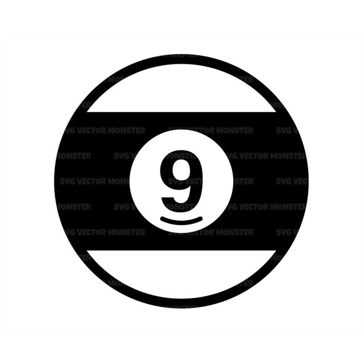 Billiards Svg, Nine Ball Svg, 9 Ball Svg, Pool Svg, Snooker | Inspire ...