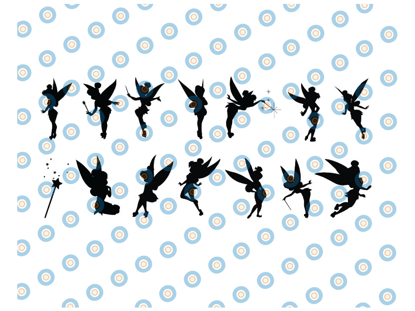 Disney's Tinkerbell svg cut files, tinkerbell silhouette svg | Inspire ...