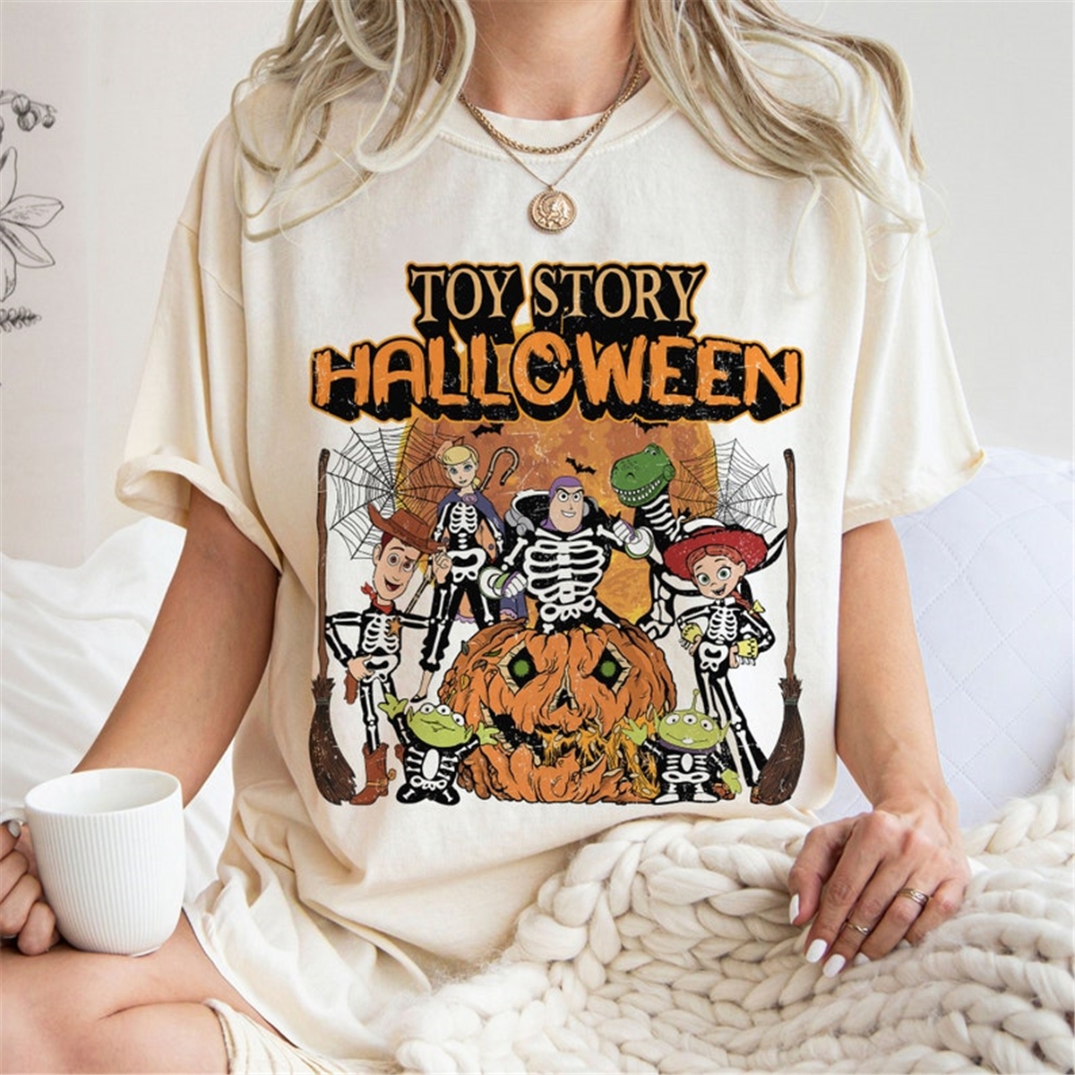 Disney Toy Story Halloween Shirt, Toy Story Skeleton Shirt, | Inspire ...
