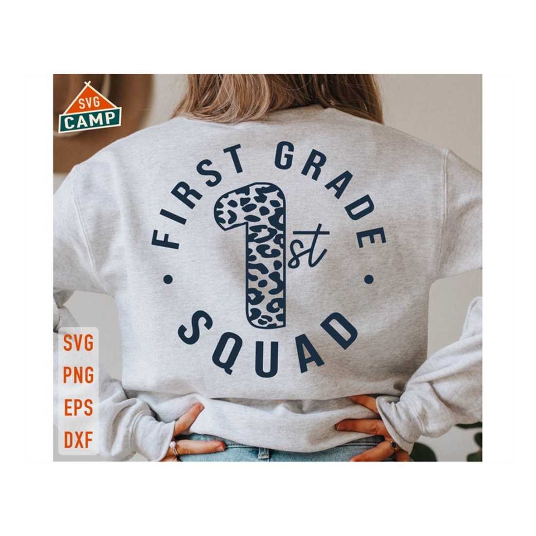 1st Grade Squad Svg, First day of School Svg, 1st Grade Teac - Inspire ...