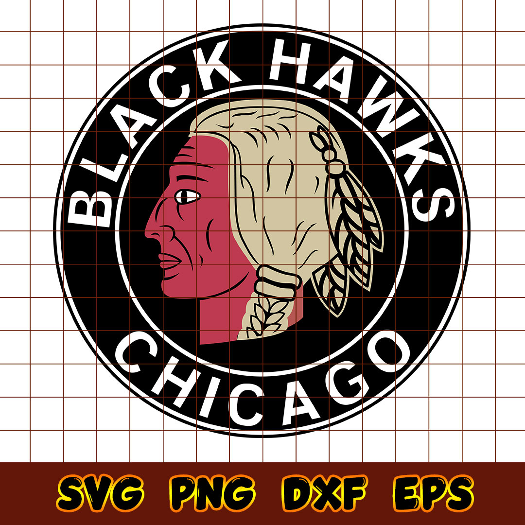 Chicago Blackhawks Circle Logo Svg, Chicago Blackhawks Svg, | Inspire ...