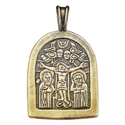 Pendant Orthodox icon Necklace Crucifixion Christ Orthodox - Inspire Uplift