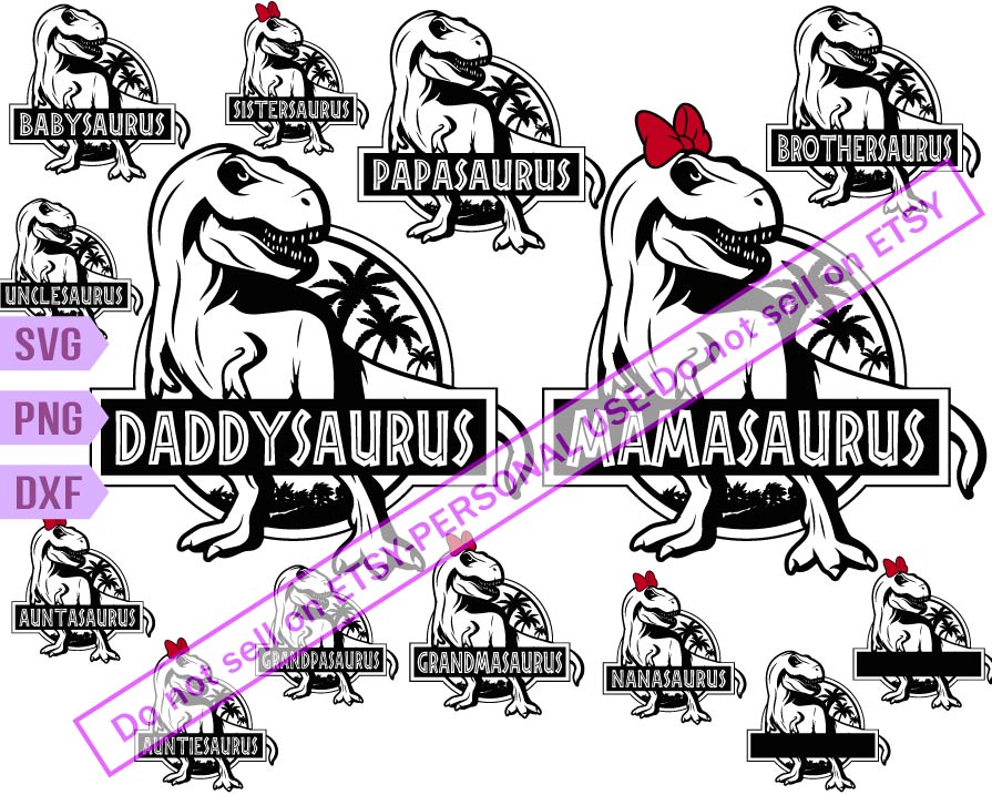 Daddysaurus Svg Bundle, Jurasskicked SVG, Father SVG - Inspire Uplift