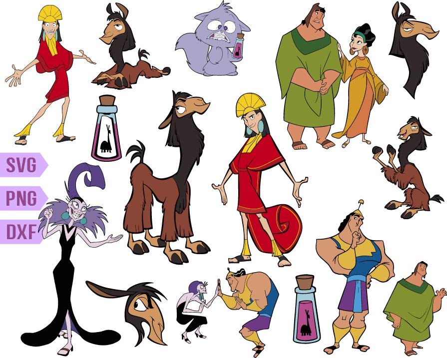 The Emperor's New Groove Svg Bundle, Kuzco Svg, New Groove S - Inspire ...
