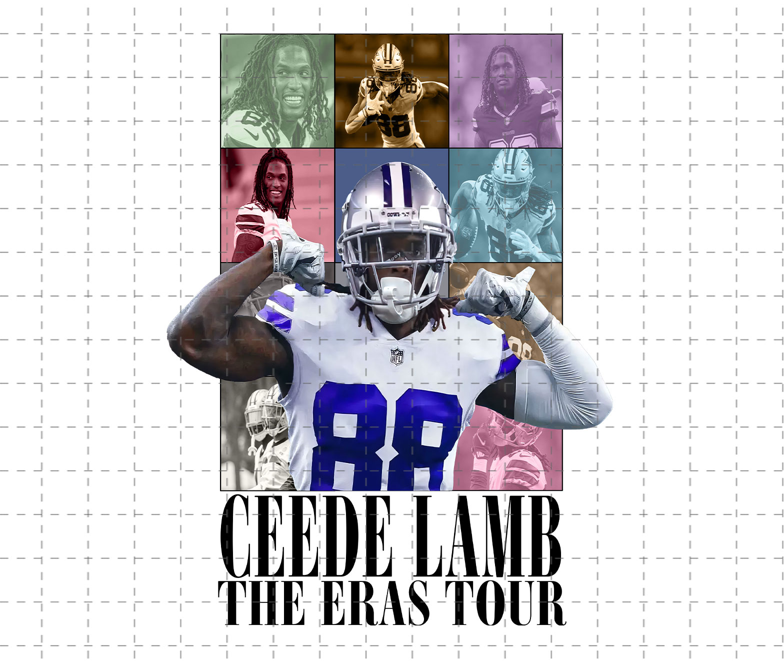 Ceede Lamb The Eras Tour Png, Nfl Png - Inspire Uplift