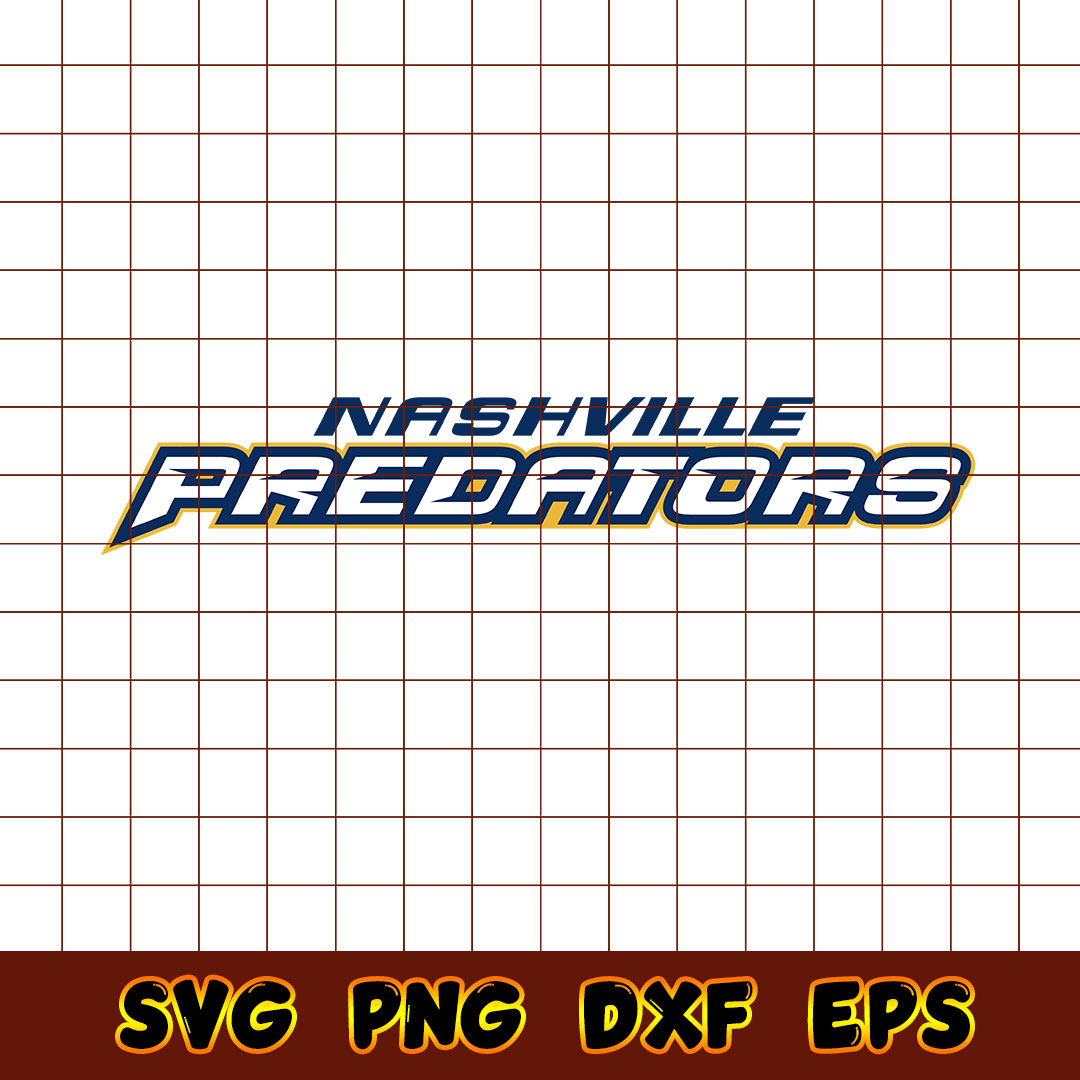 Nashville Predators Text Logo Svg, Nashville Predators Svg, | Inspire ...