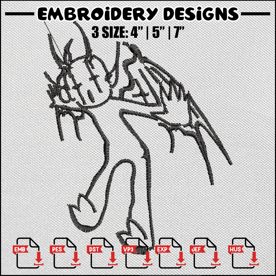 Devil embroidery design, Embroidery design, Embroidery files | Inspire ...