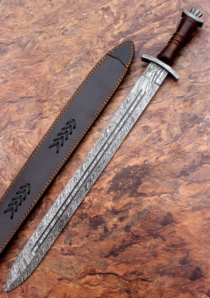 Damascus Steel sword Custom Handmade - 30.00" inches Damascu | Inspire Uplift