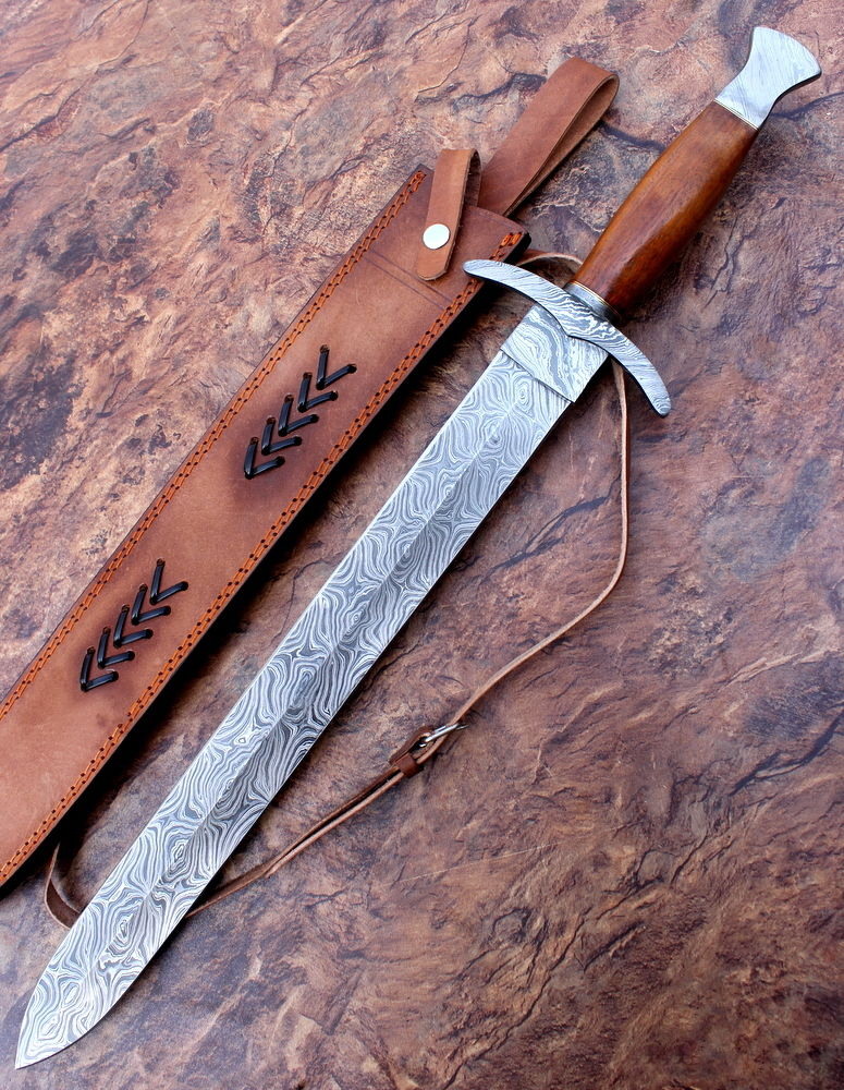 Damascus Steel sword Custom Handmade - 23.00" inches Damascu - Inspire Uplift