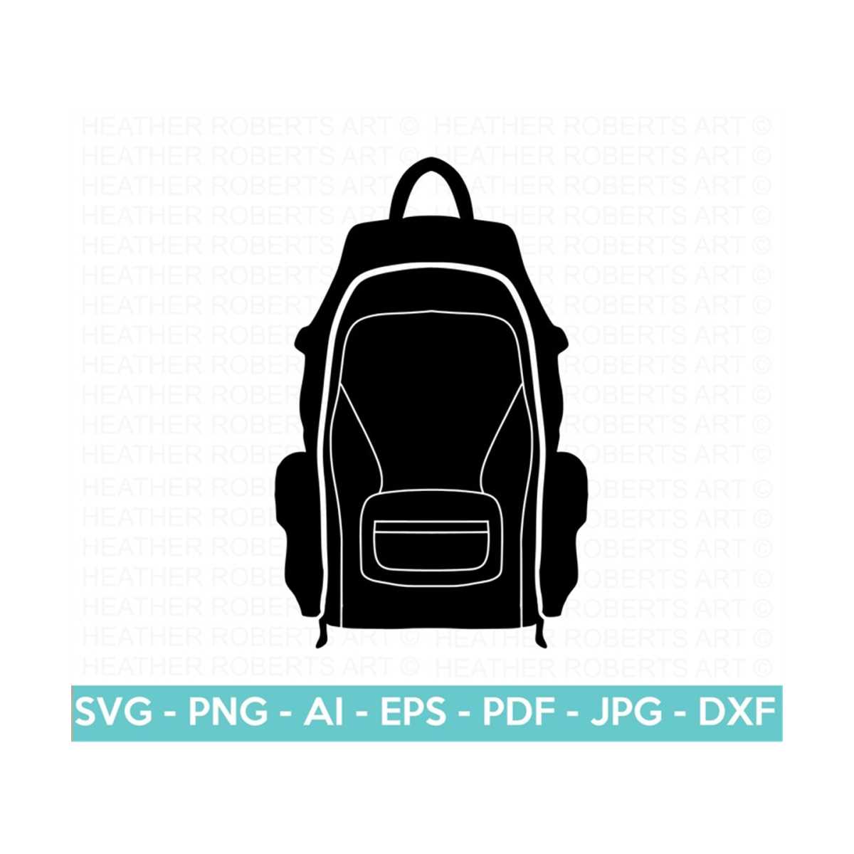 Backpack Silhouette SVG, Backpack SVG, Bag SVG, School Bag s | Inspire ...