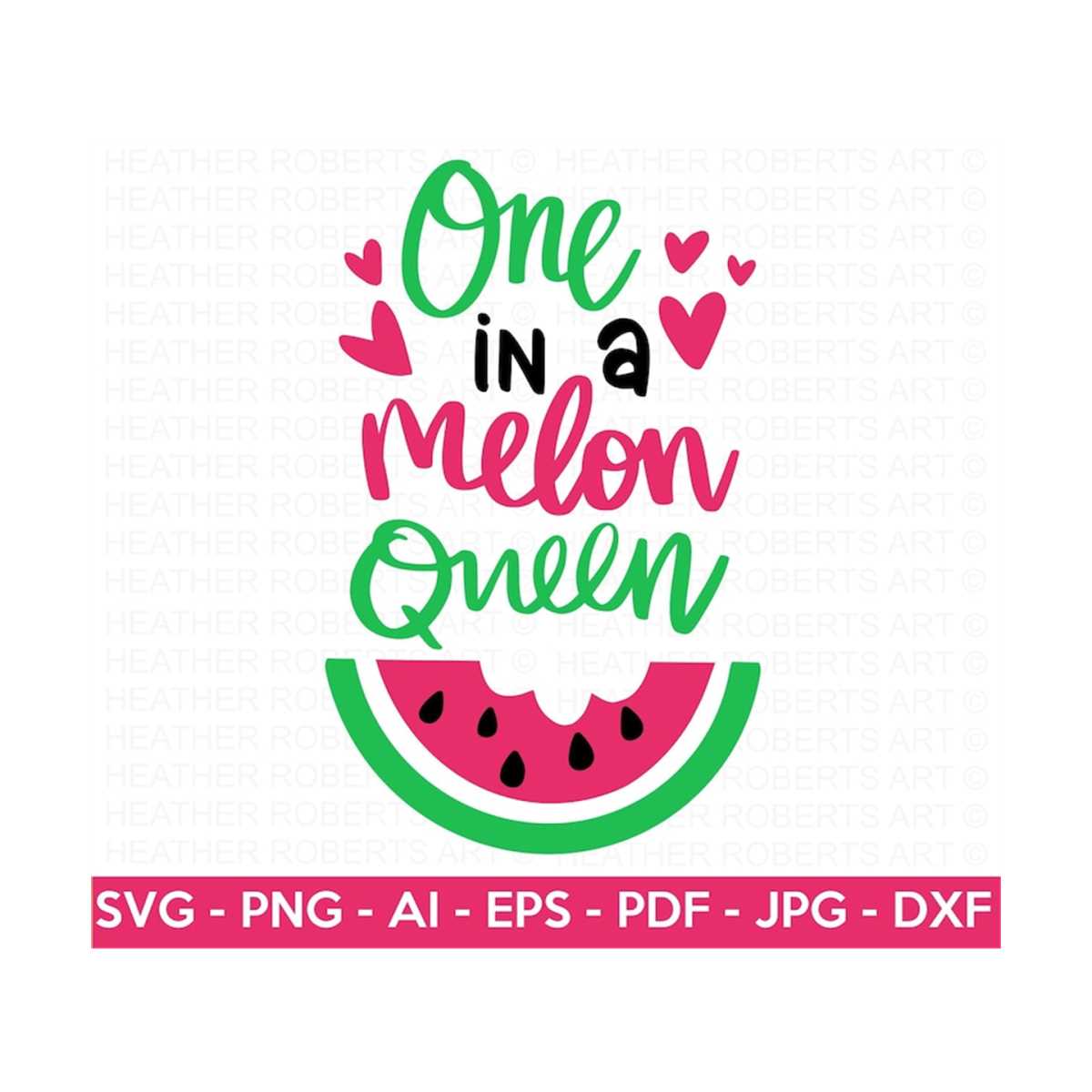 Custom Order - One in a Melon Queen SVG, Watermelon SVG, Sum | Inspire Uplift