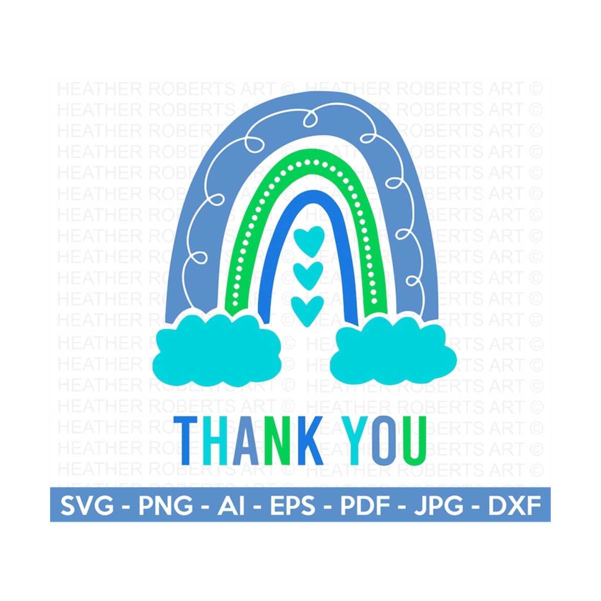 Thank You SVG, Thank You Sign, Rainbow SVG, Thank you card, | Inspire ...