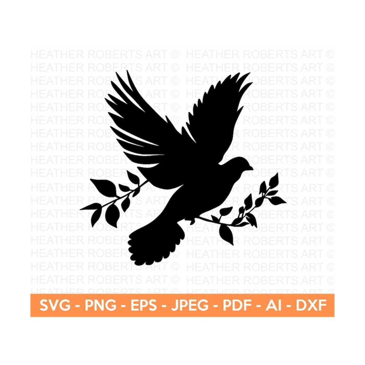 Dove SVG, Bird Svg, Dove Silhouette Svg, Dove Clipart, Birds | Inspire ...