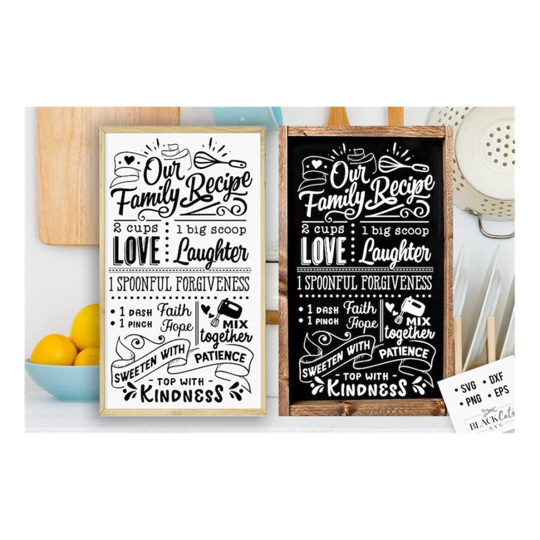 Our Family Recipe SVG, Kitchen svg, Funny kitchen svg, Cooki - Inspire ...