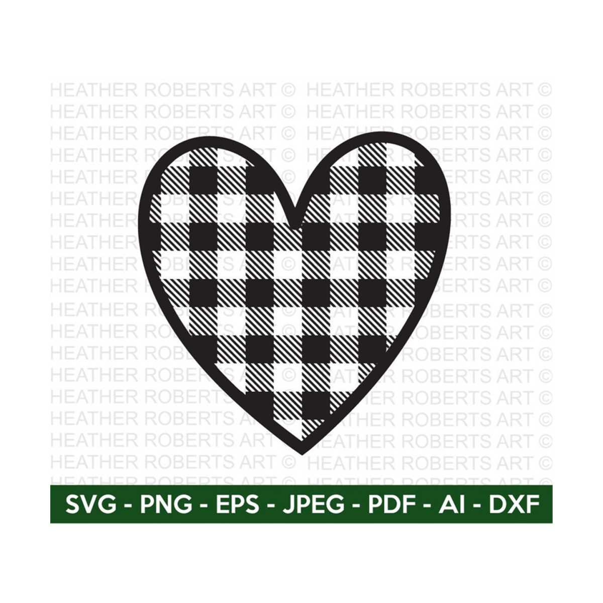 Checkered Pattern Heart Svg, Heart SVG, Hand-drawn Heart svg | Inspire ...