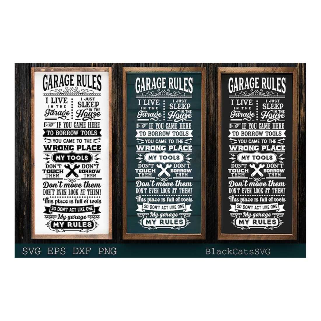 Garage Rules svg, Garage rules poster svg, Garage svg, Dads | Inspire ...