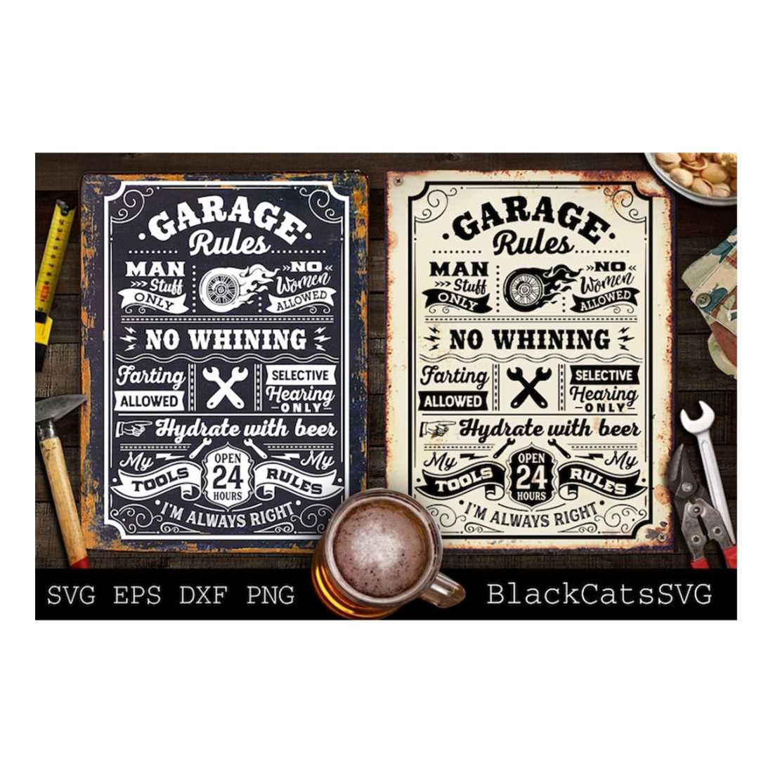 Garage Rules svg, Garage rules poster svg, Garage svg, Dads | Inspire ...