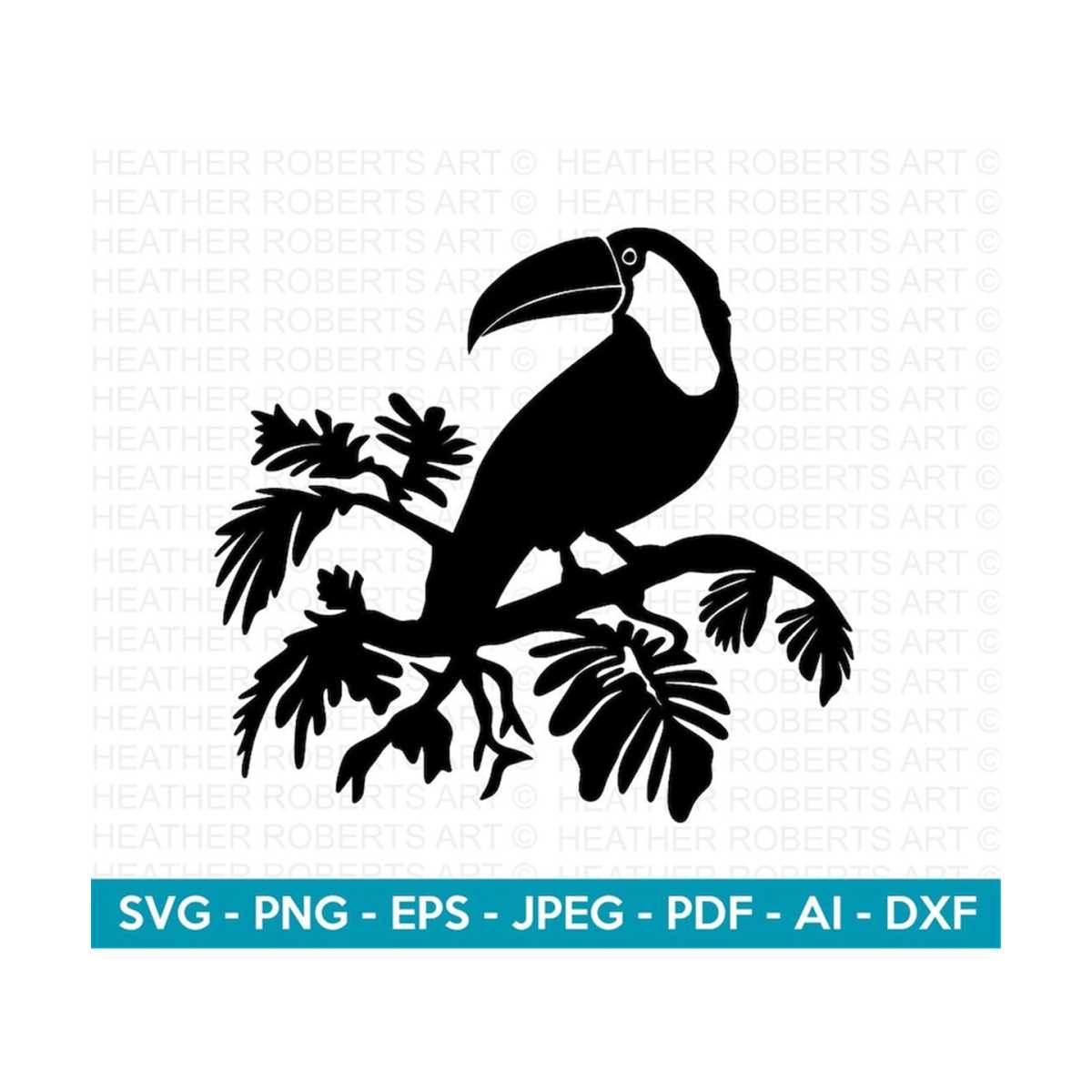 Toucan Svg, Toucan Silhouette Svg, Toucan Clipart, Tropical | Inspire ...