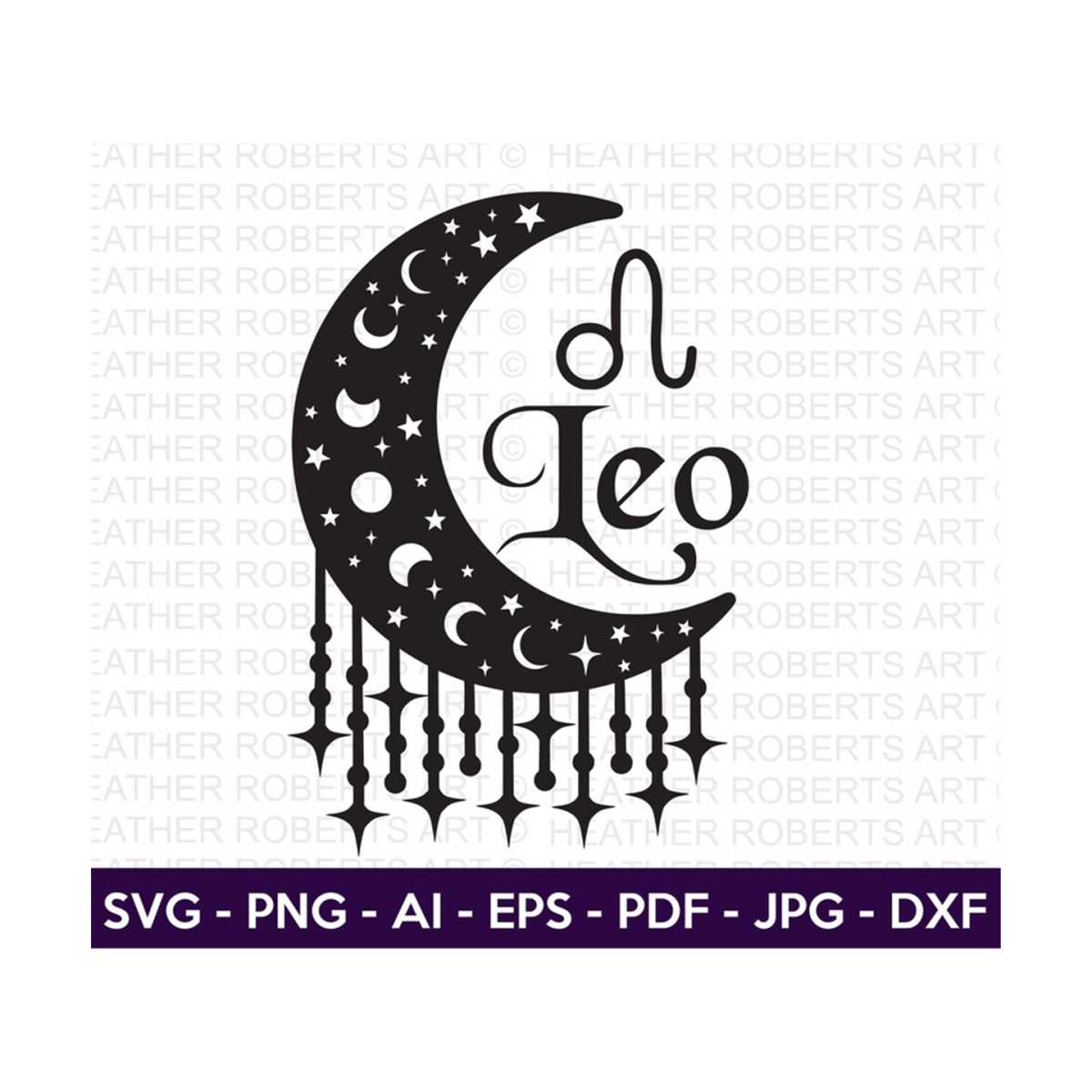 Leo SVG, Leo Zodiac Moon Svg, Zodiac Signs SVG, Astrology Si | Inspire ...