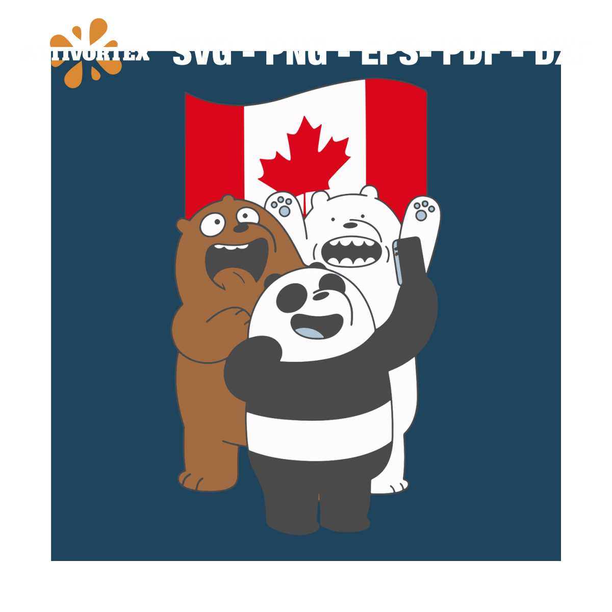 We Bare Bear Canada Svg, Trending Svg, Bears Svg, We Bare Be | Inspire ...