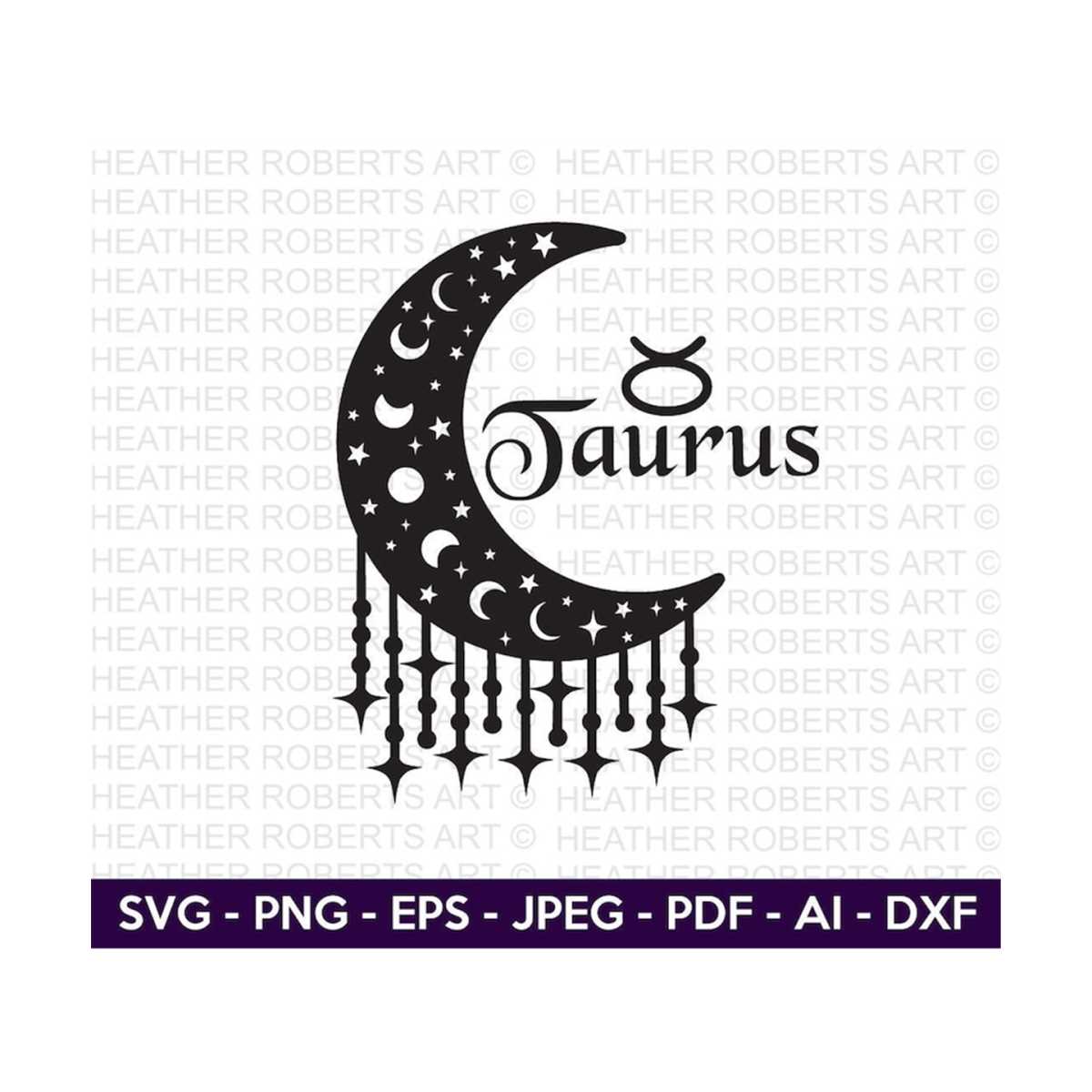 Taurus SVG, Taurus Zodiac Moon Svg, Zodiac Signs SVG, Astrol | Inspire ...