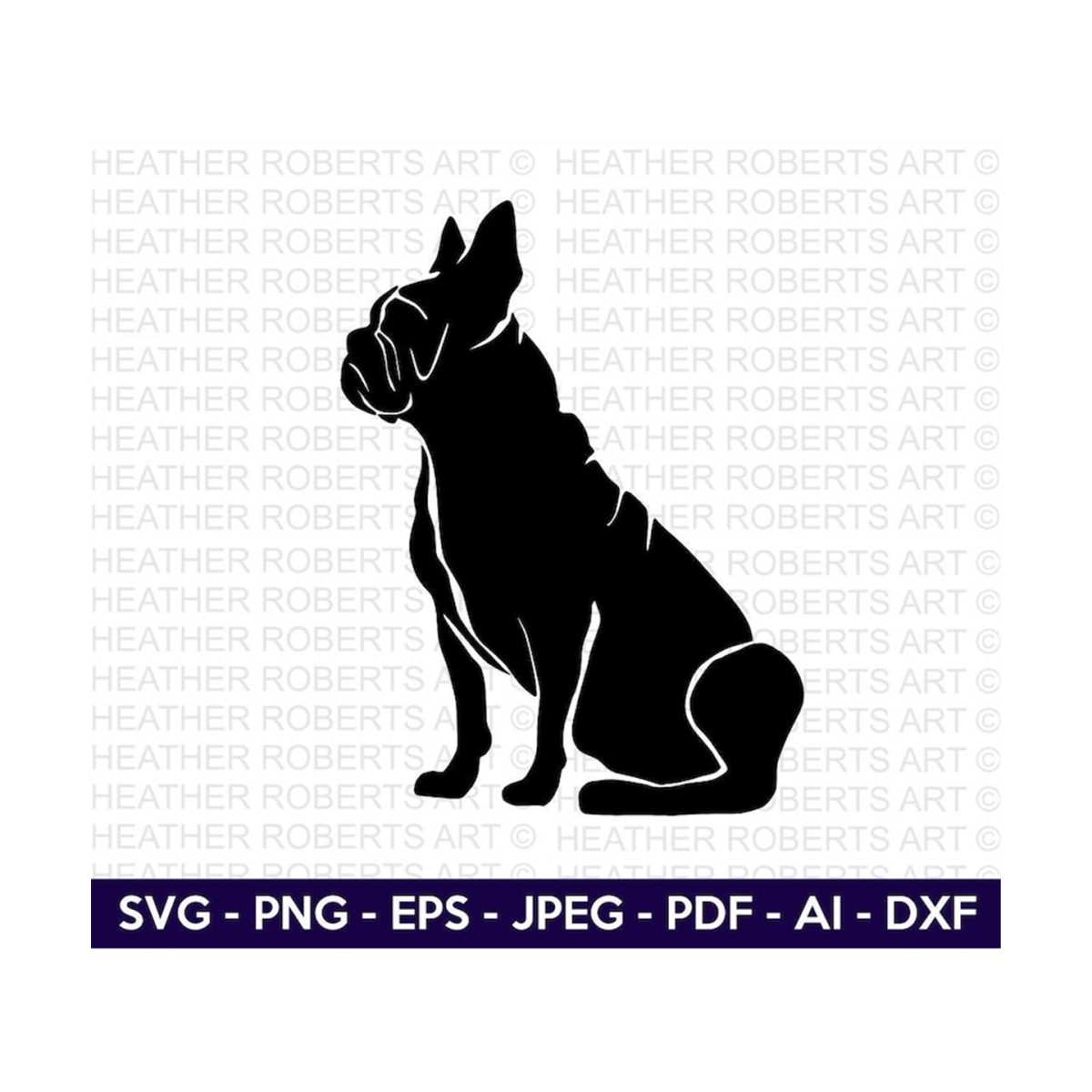 French Bulldog SVG, Dog Silhouette Svg, Playful Dog Svg, Dog | Inspire ...