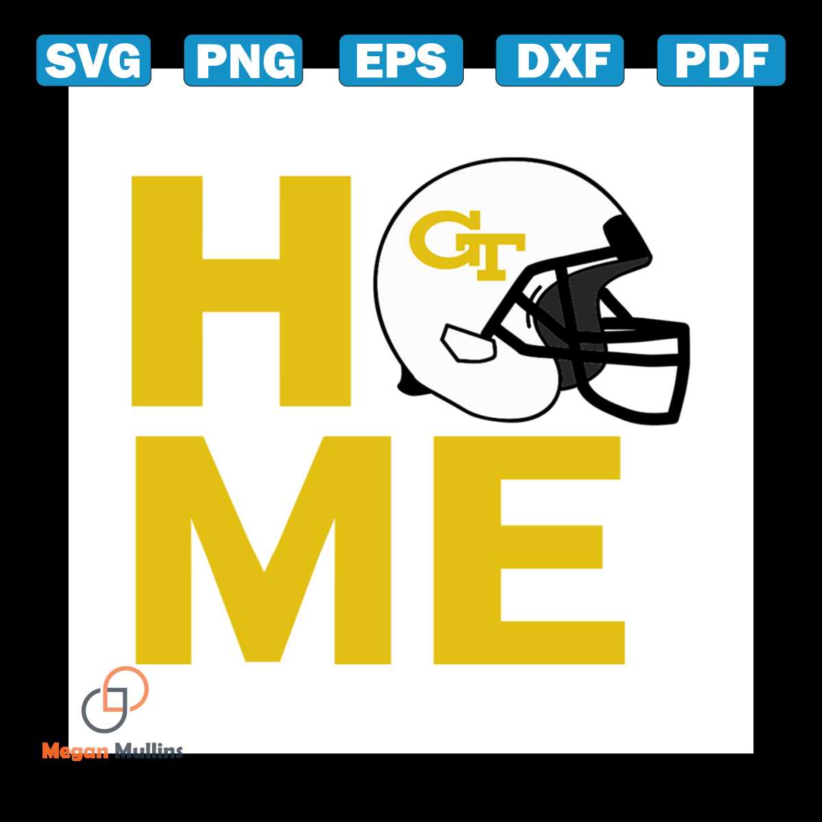 Georgia tech yellow home svg | Inspire Uplift