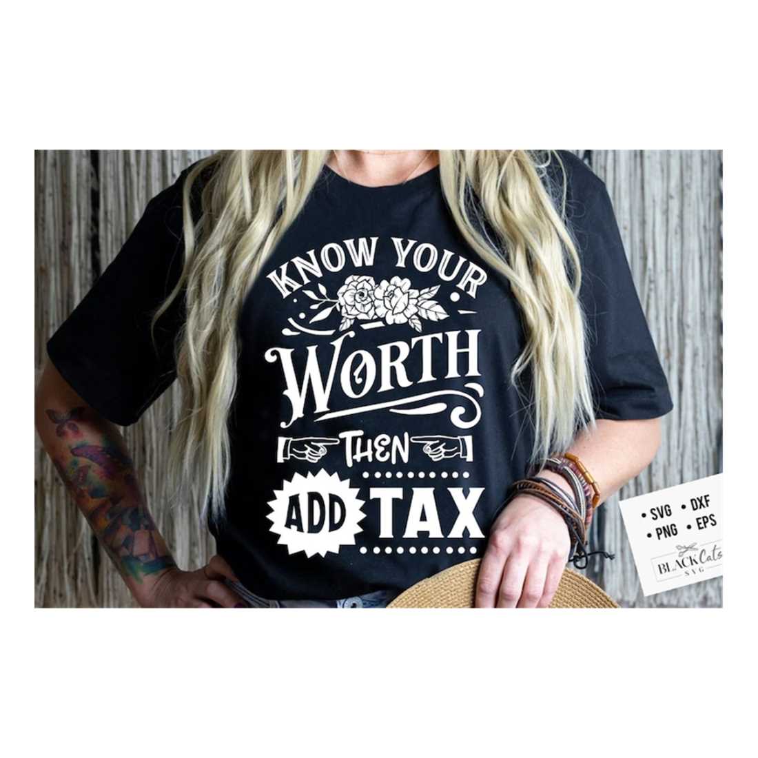 Know your worth then add tax svg, Empowered Woman Svg, Inspi | Inspire ...