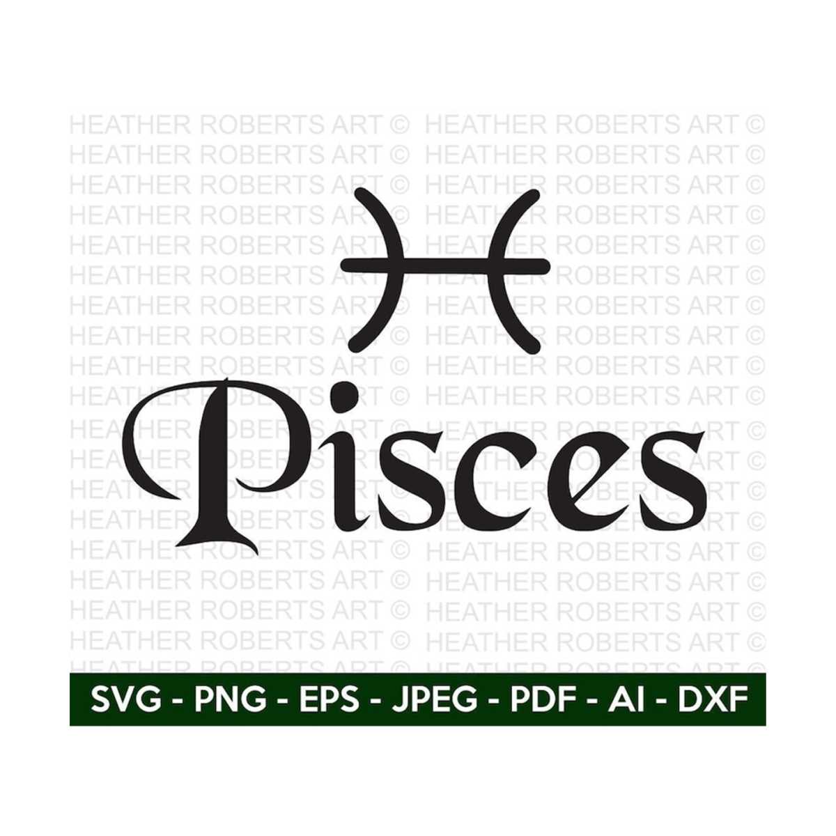 Pisces SVG, Pisces Zodiac Svg, Zodiac Signs SVG, Astrology S | Inspire ...